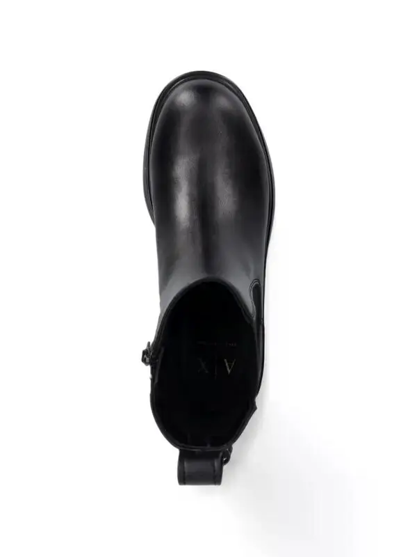 Armani Exchange Elasticated-panel Chelsea Boots