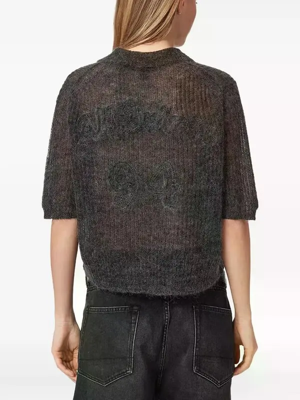 ALLSAINTS Logo-embroidered Polo-style Sweater