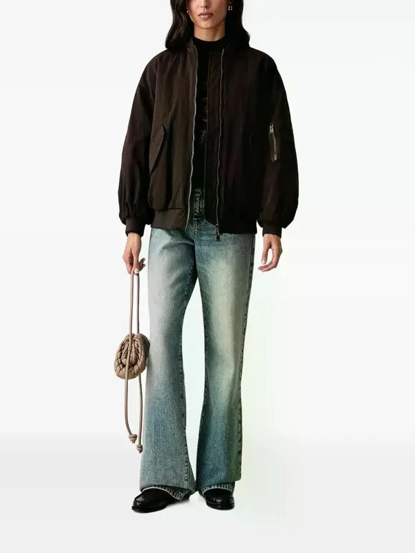 Armani Exchange Blouson Logo-embroidered Bomber Jacket