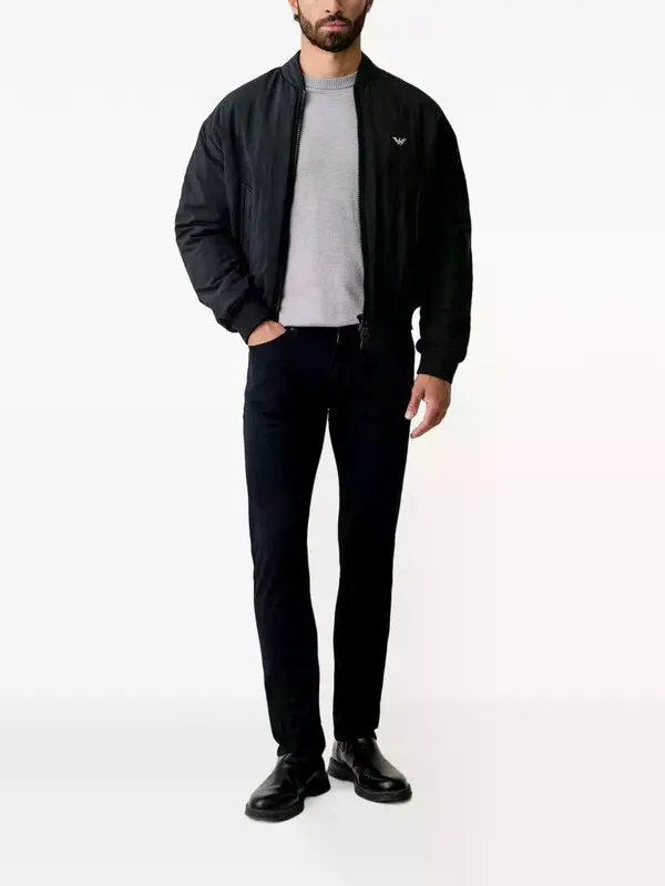 TRUSSARDI Embroidered-logo Crew-neck Sweater
