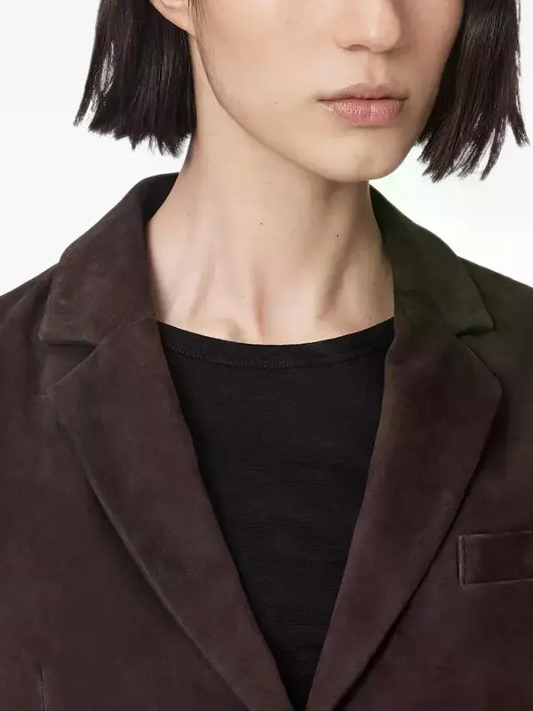 ALLSAINTS Cropped Suede Blazer