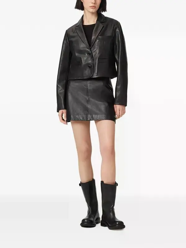ALLSAINTS Cropped Leather Jacket