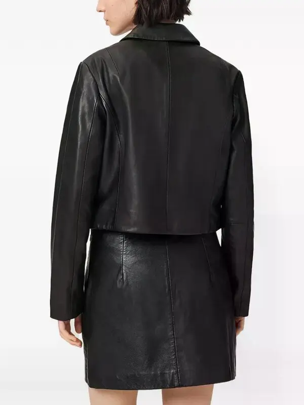 ALLSAINTS Cropped Leather Jacket