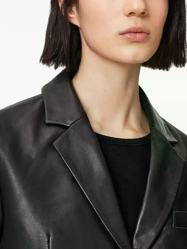 ALLSAINTS Cropped Leather Jacket