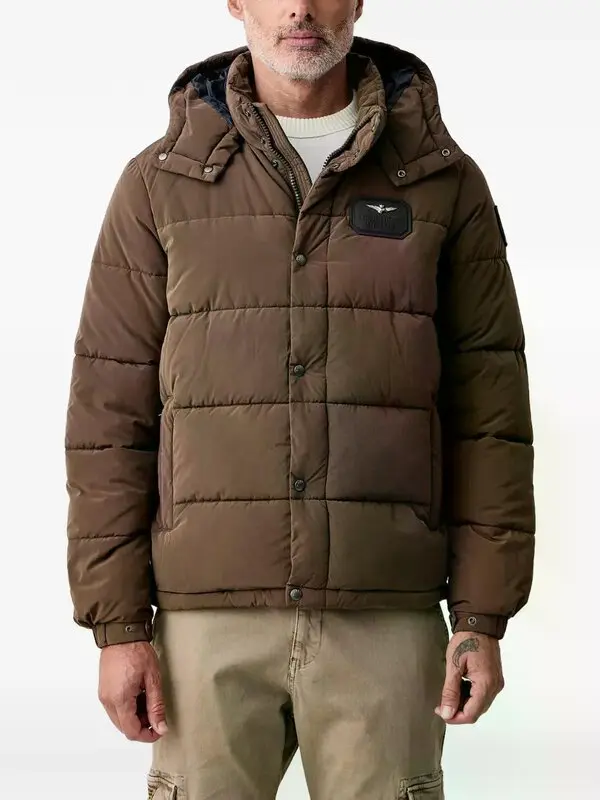 AERONAUTICA MILITARE Quilted Hooded Jacket