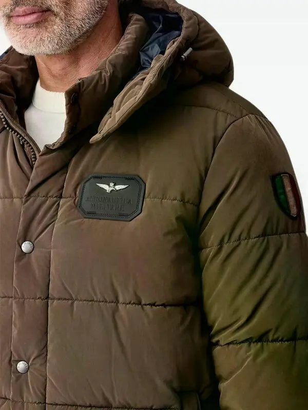AERONAUTICA MILITARE Quilted Hooded Jacket