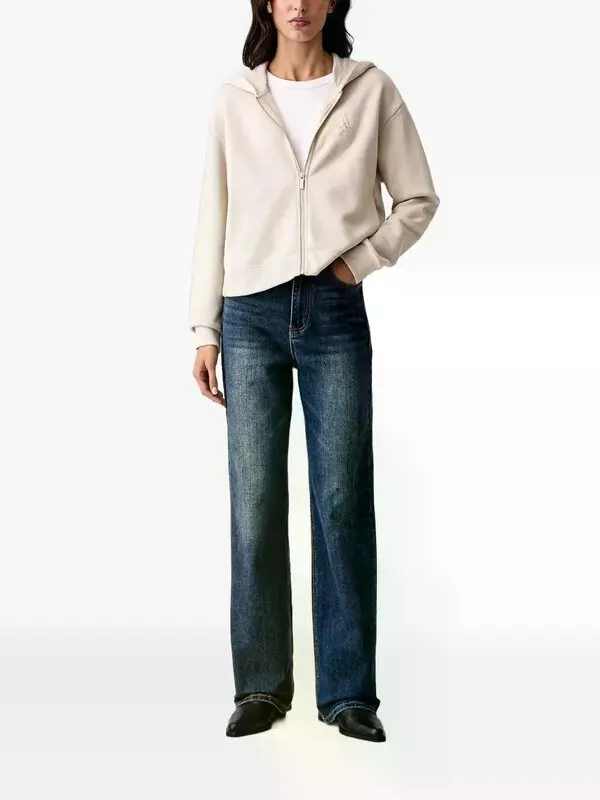 Armani Exchange Logo Zip-up Hoodie