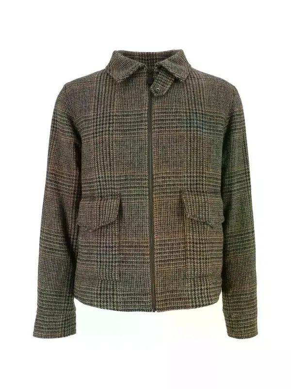 Aspesi Prince Of Wales Check Wool Jacket