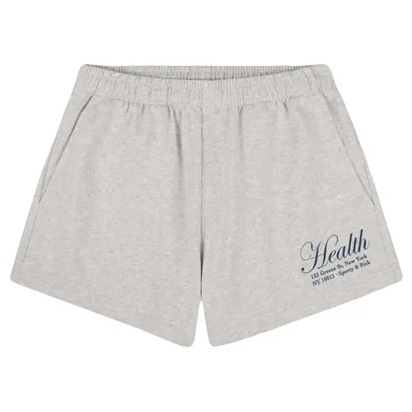 Sporty & Rich Ny Health Disco Short 'heather Gray