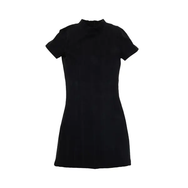 Balenciaga Structured Short Sleeve Cotton Jersey Dress 'faded