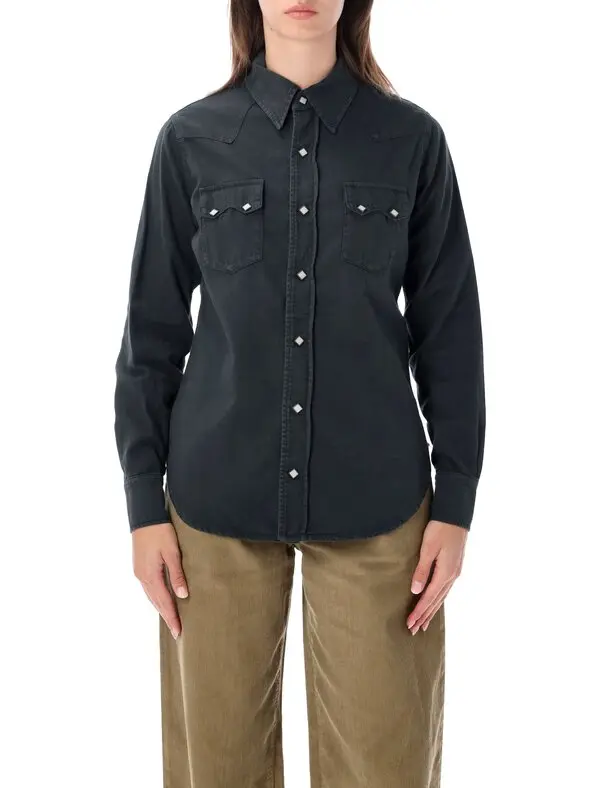 FORTELA Western Shirt With Snap Buttons