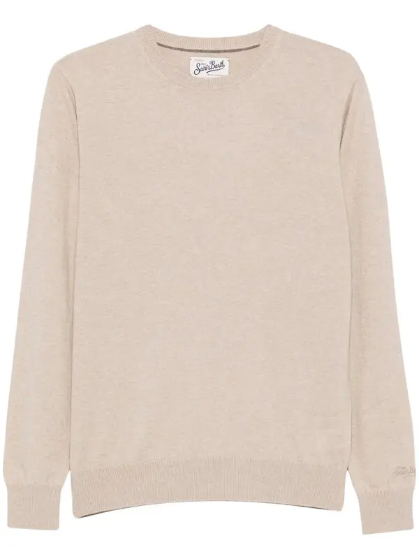 MC2 SAINT BARTH Lightweight Crewneck Sweater - Beige
