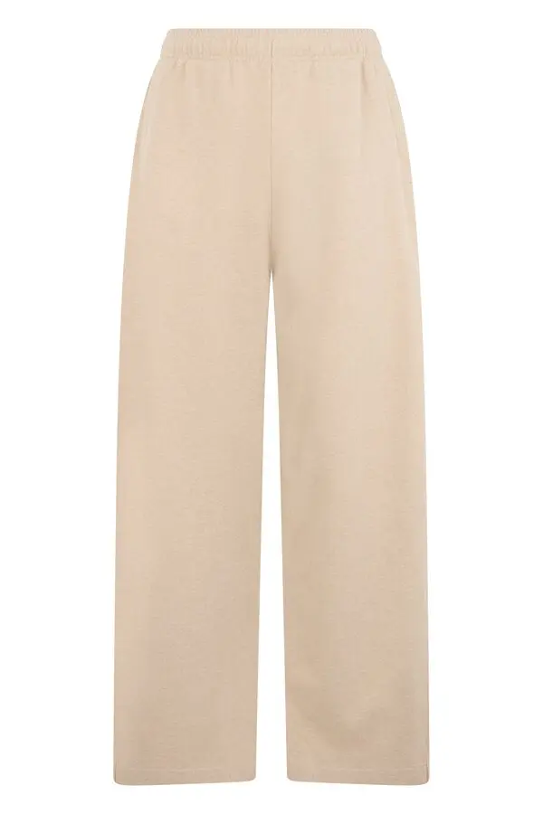 Jacquemus Wide-leg Cotton Sports Pants - Beige