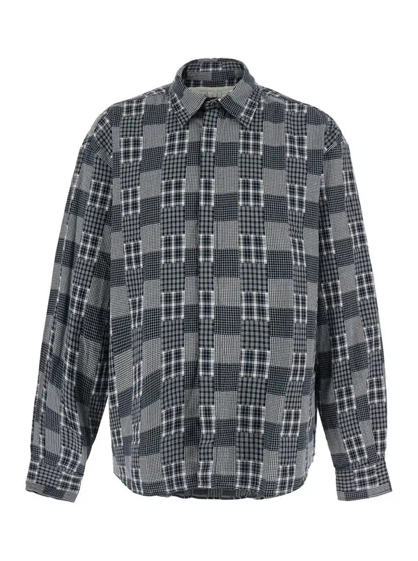ERL Plaid Long-sleeve Cotton Button-up Shirt