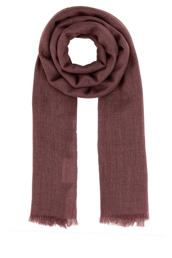Brunello Cucinelli Antiqued Cashmere-blend Scarf 220 X 90 Cm - Pink