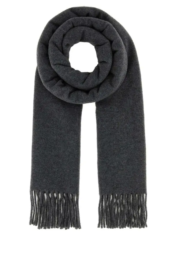 Brunello Cucinelli Cashmere Scarf With 200 Cm X 40 Cm Dimensions - Grey