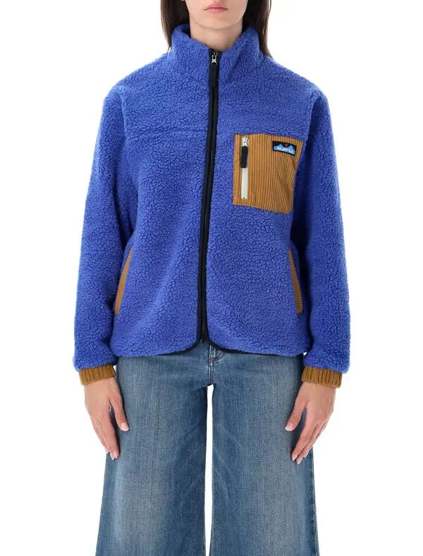 KAVU Fleece Zip-up Jacket - Blue