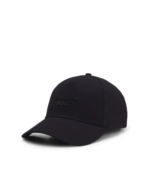 BOSS Porsche X Stretch-cotton Cap With Glossy Logo