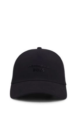 BOSS Porsche X Stretch-cotton Cap With Glossy Logo