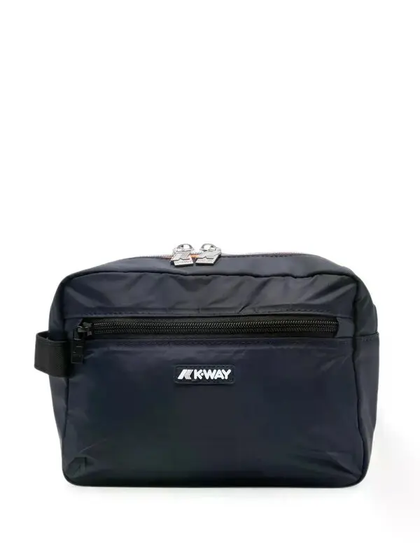 K-WAY Demu Logo-patch Wash Bag