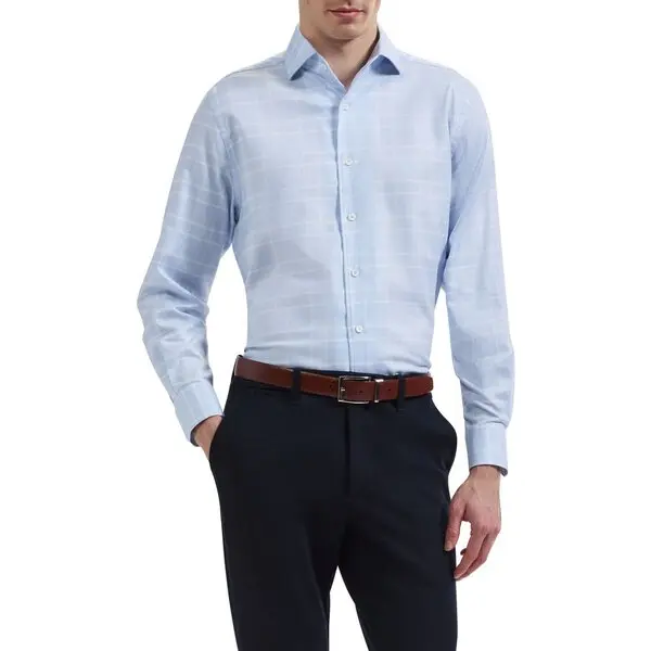 Bugatchi Alvin Shaped Fit Plaid Shirt