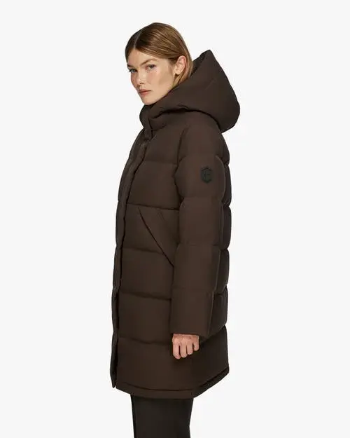 QUARTZ CO. Harper Edition | Hooded Down Winter Jacket - Alpine Bark