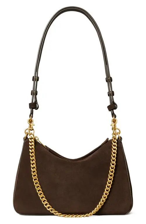 Tory Burch Perry Small Suede Shoulder Bag