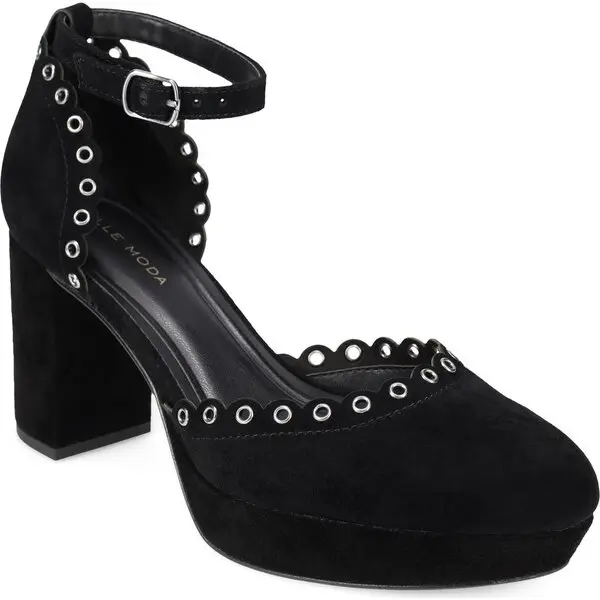 Pelle Moda Leana Platform Pump - Black