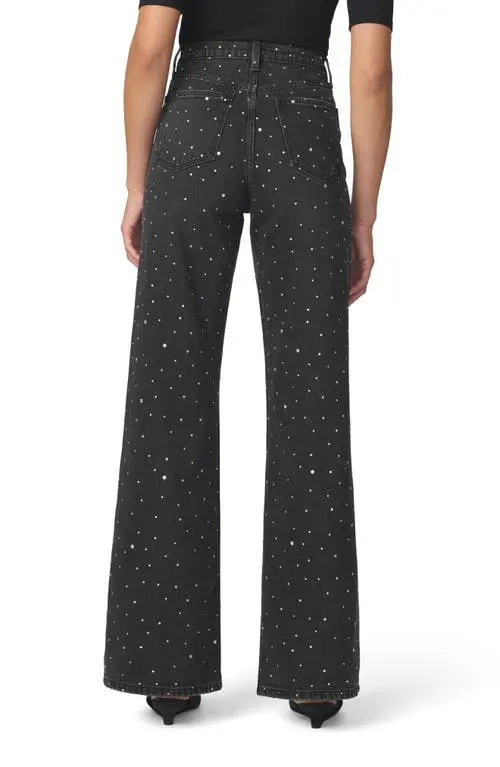 Joe's Jeans Mia Embellished High Waist Wide Leg Jeans