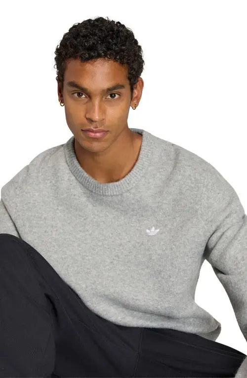 Adidas Trefoil Embroidered Crewneck Sweater