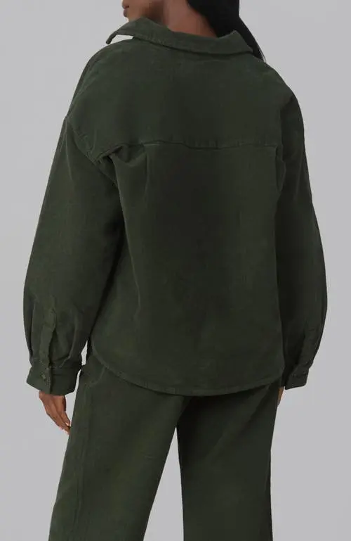 LOLA DENIM Margot Corduroy Shirt - Command Sage
