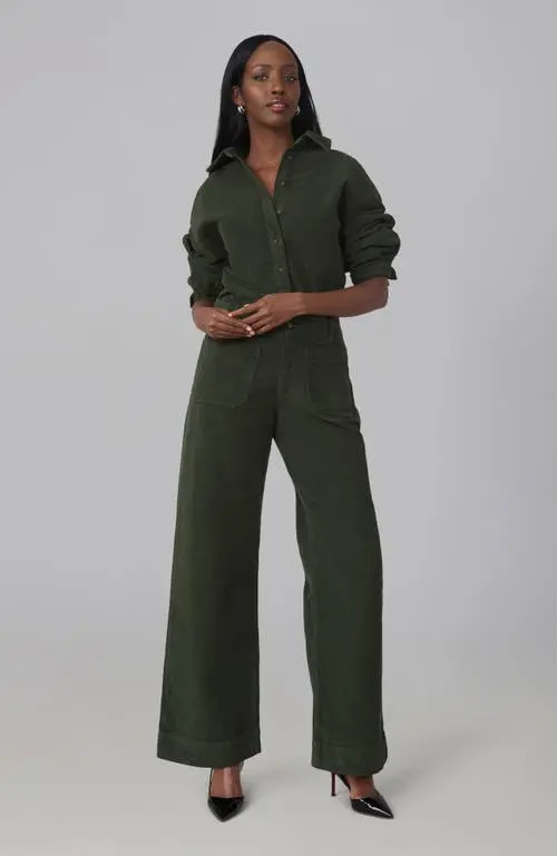 LOLA DENIM Margot Corduroy Shirt - Command Sage
