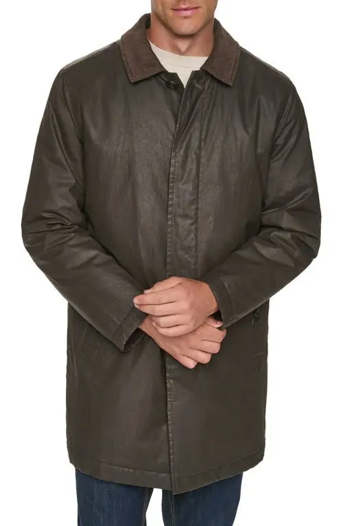 Cole Haan Coated Cotton Barn Coat