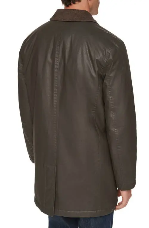 Cole Haan Coated Cotton Barn Coat