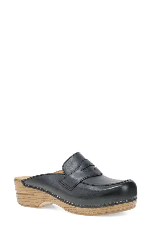 Dansko Lyric Leather Penny Loafer Clog