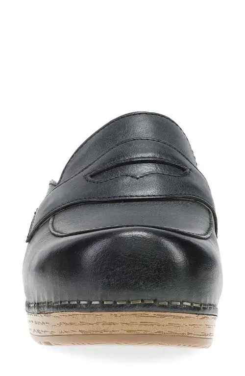 Dansko Lyric Leather Penny Loafer Clog