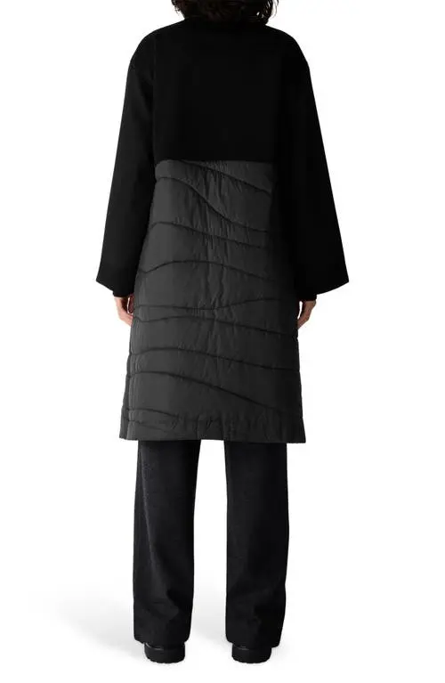Eileen Fisher Stand Collar Coat
