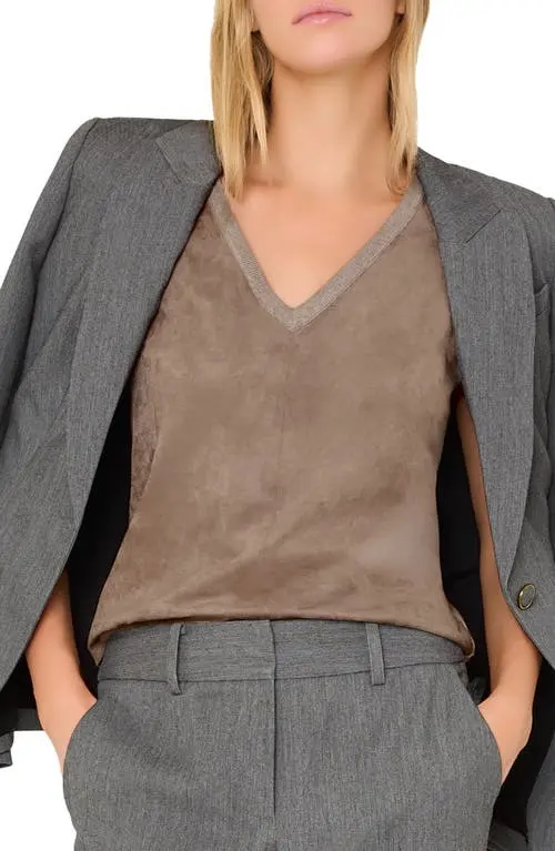 MILLY Nicola Wool Blend Crop Pants