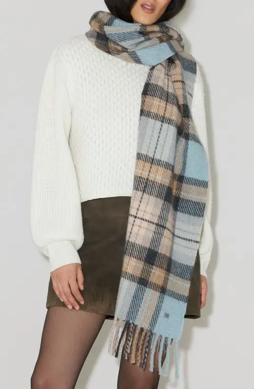 Soia & Kyo Elizabeth Plaid Fringe Scarf