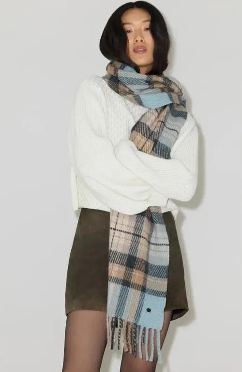 Soia & Kyo Elizabeth Plaid Fringe Scarf