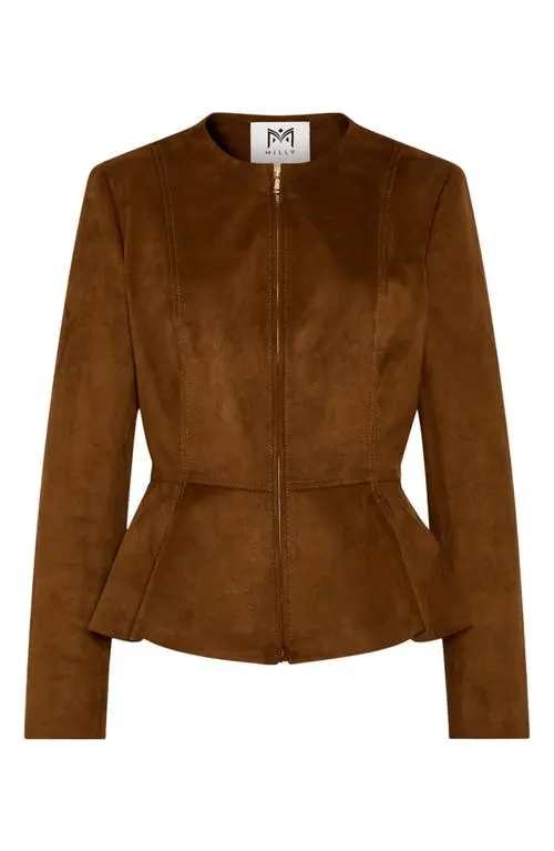 MILLY Reina Faux Suede Jacket