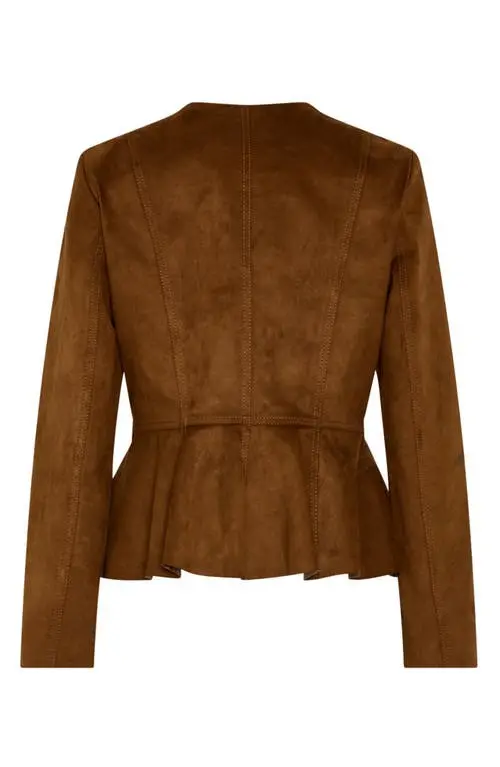 MILLY Reina Faux Suede Jacket