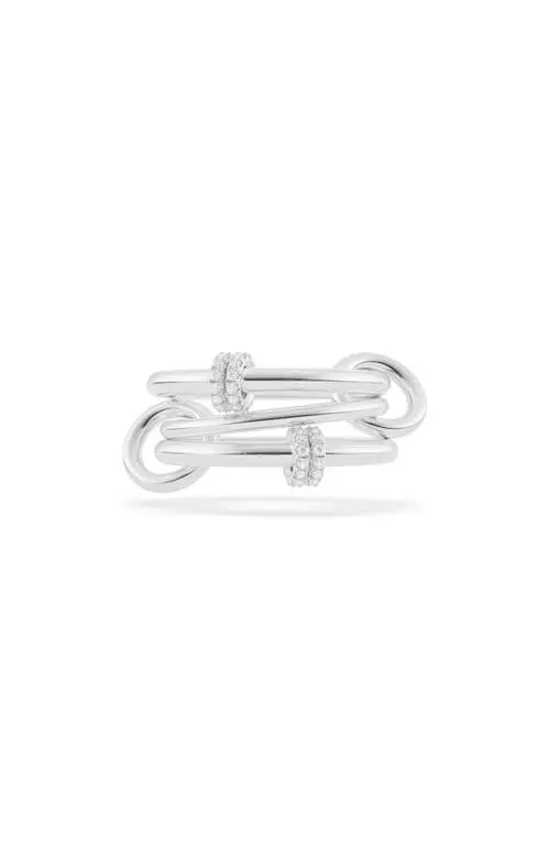 SPINELLI KILCOLLIN Jovie Diamond Sterling Stack Ring - Silver
