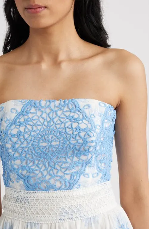LAYERED WITH LOVE Antonella Strapless Midi Dress