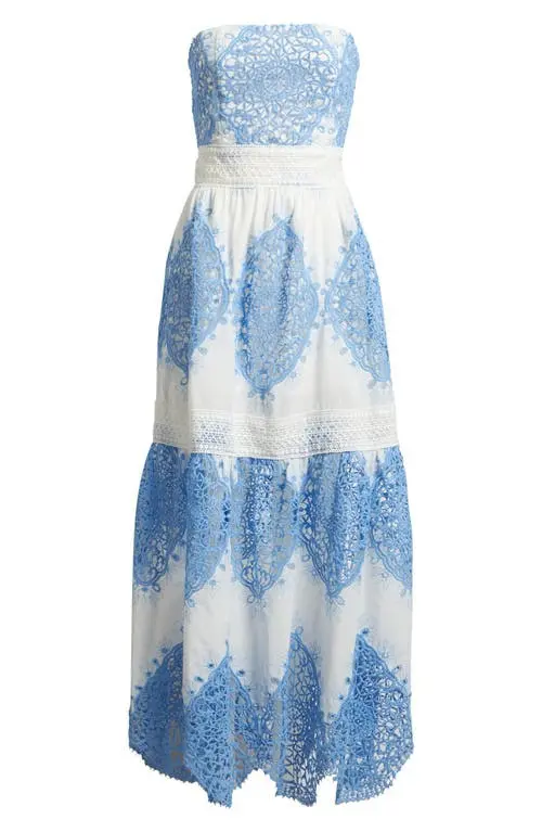 LAYERED WITH LOVE Antonella Strapless Midi Dress
