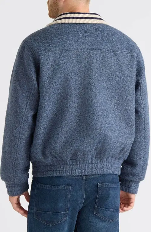 Scotch & Soda Cambie Boucl9 Varsity Jacket - Cloudburst