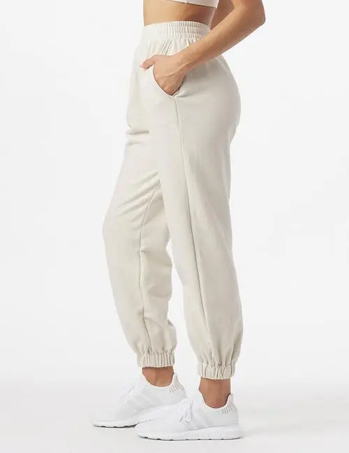 GLYDER Vintage Oversized Jogger - Oatmilk