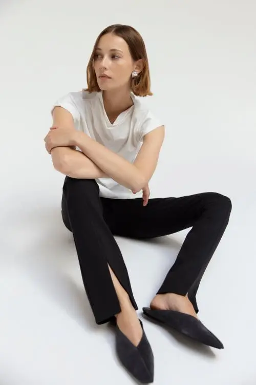 Modern Citizen Cass Front-split Ponte Stretch Pant