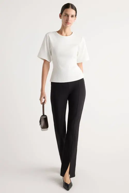 Modern Citizen Cass Front-split Ponte Stretch Pant
