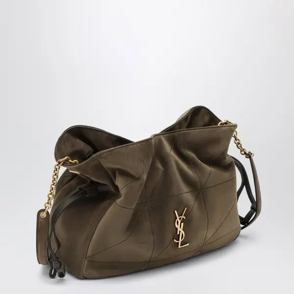 Saint Laurent Jamie Suede Shoulder Clutch - Green